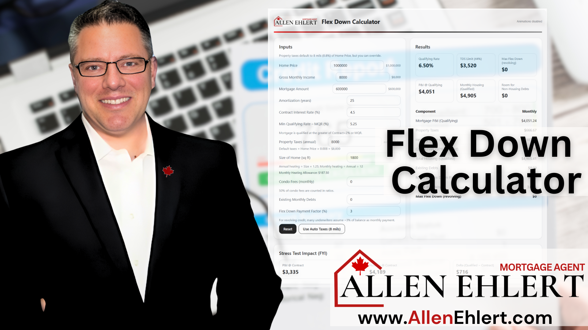 Flex Down Calculator - Allen Ehlert | Mortgage Agent